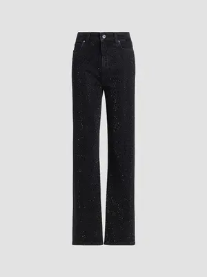 Paige Stevie Crystal-embellished Ankle Jeans