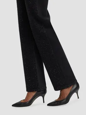 Paige Stevie Crystal-embellished Ankle Jeans