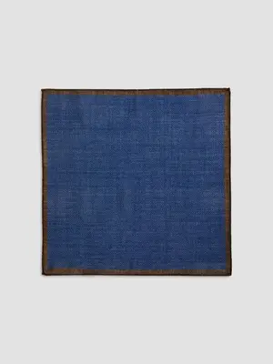 SAKS FIFTH AVENUE Chevron Silk Pocket Square
