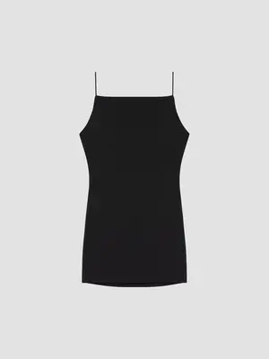 Givenchy Sliced Mini Dress In Crepe Cady - Black