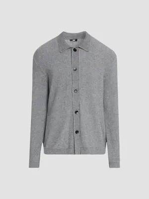 Paige Spokane Merino Wool-blend Cardigan - Cracked Pepper Combo