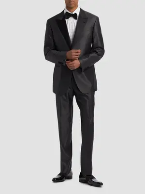 Emporio Armani Shiny Wool-silk Tuxedo