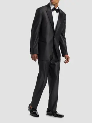 Emporio Armani Shiny Wool-silk Tuxedo