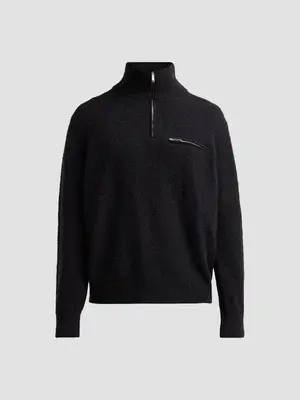 Paige Donover Wool-blend Sweater - Black
