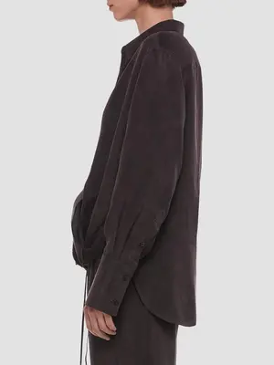 Helmut Lang High-low Hem Draped Shirt