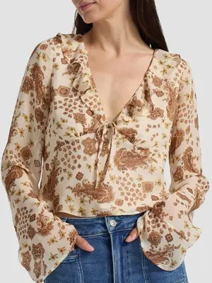 Paige Delamar Paisley Silk Blouse