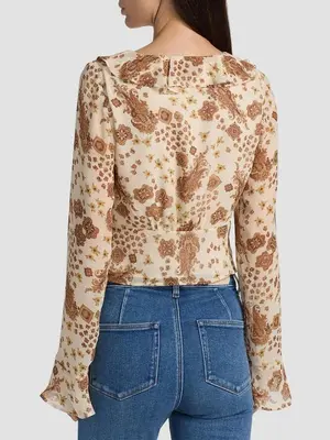 Paige Delamar Paisley Silk Blouse
