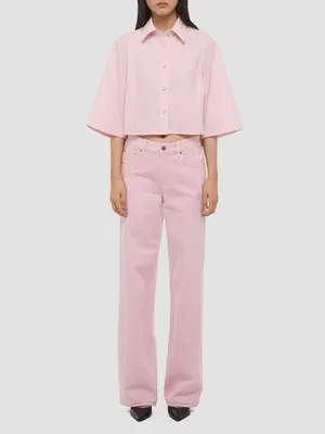 Helmut Lang Cotton Crop Trench Shirt