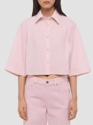 Helmut Lang Cotton Crop Trench Shirt