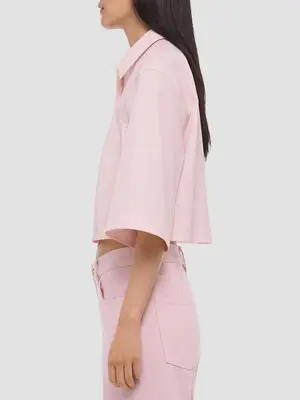 Helmut Lang Cotton Crop Trench Shirt