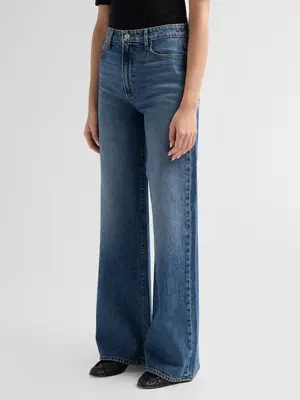 Paige Frances High-rise Wide-leg Jeans