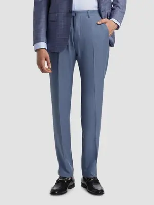 Emporio Armani Crease-front Trousers - Blue