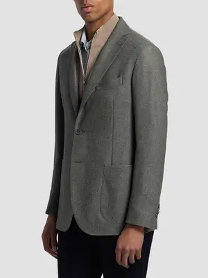 SAKS FIFTH AVENUE Wool, Cotton & Cashmere Single-breasted Sport Coat