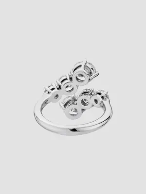 SAKS FIFTH AVENUE HIGH JEWELRY 3.51 Tcw Diamond Bypass Ring