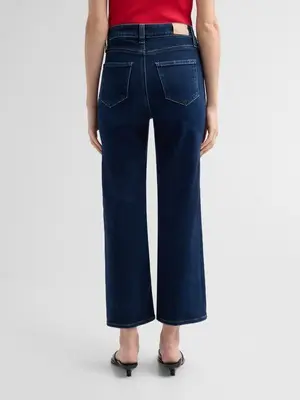 Paige Anessa High-rise Wide-leg Ankle Jeans