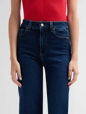 Paige Anessa High-rise Wide-leg Ankle Jeans