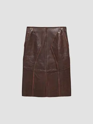 Helmut Lang Leather Skirt