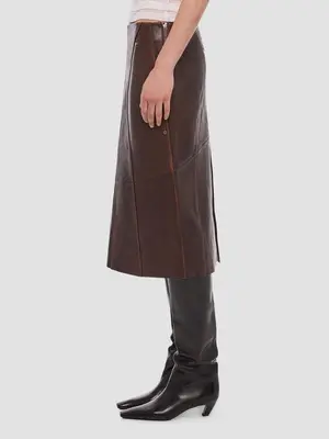 Helmut Lang Leather Skirt