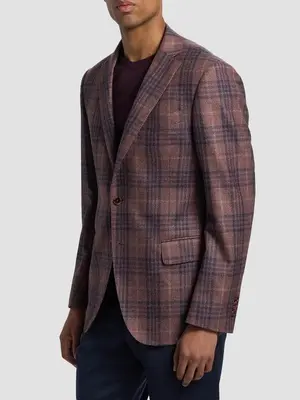 SAKS FIFTH AVENUE Plaid Wool-blend Sport Coat
