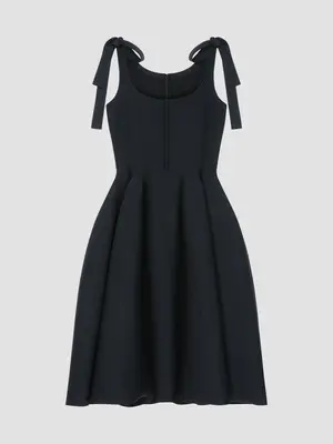 Givenchy Dress In Compact Knit With Bows - Black