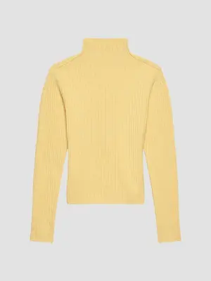 Helmut Lang Rib-knit Wool Sweater - Sunlight