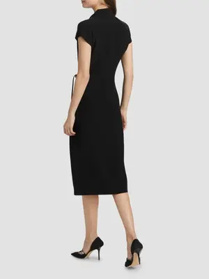 Giorgio Armani Silk Wrap Midi-dress