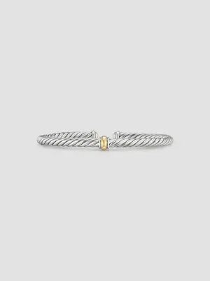 David Yurman Cable Flex Station Bracelet In Sterling - Silver