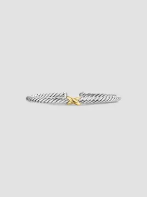 David Yurman Cable Flex X Station Bracelet In Sterling - Silver