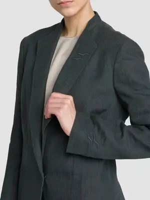 Giorgio Armani Compact Linen Blazer