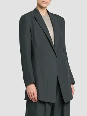 Giorgio Armani Compact Linen Blazer