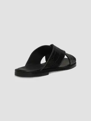 Manolo Blahnik Otawi Leather Sandals
