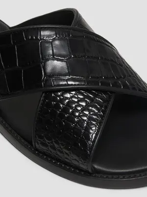 Manolo Blahnik Otawi Leather Sandals