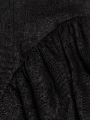 REFORMATION Oaklyn Linen A-line Minidress