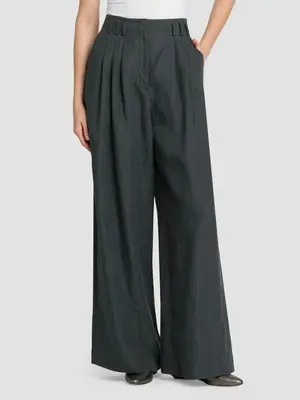 Giorgio Armani Compact Linen Trousers