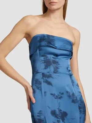 REFORMATION Johan Satin Cocktail Dress