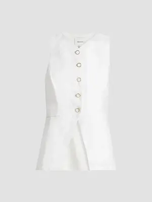 REFORMATION Aspen Linen Top
