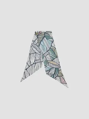 Giorgio Armani Leaf Silk Scarf - Multi