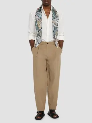 Giorgio Armani Leaf Silk Scarf