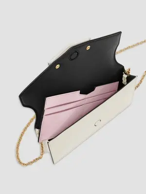 Givenchy Antigona Wallet With Chain In Box Leather - Ivory