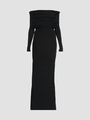 Lapointe Jersey Off-the-shoulder Column Gown