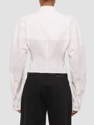 Helmut Lang Cotton Poplin Saddle Shirt