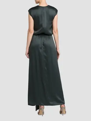Giorgio Armani Double Silk Satin Maxi Dress