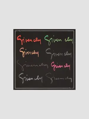 Givenchy Square Scarf In Silk With Signature - Multicolored