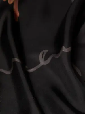 Givenchy Square Scarf In Silk With Signature - Multicolored