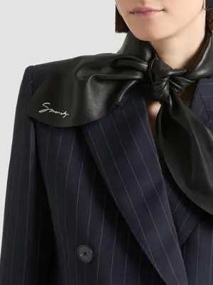 Givenchy Scarf In Leather - Black