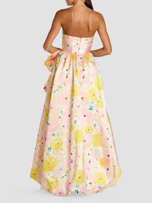 Mac Duggal Mikado Satin Strapless Gown