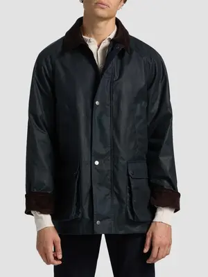 SAKS FIFTH AVENUE Collection British Waxed Cotton Canvas Jacket - Navy