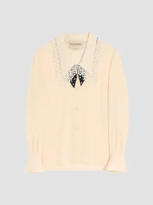 Valentino Garavani Crepe De Chine Shirt - Ivory