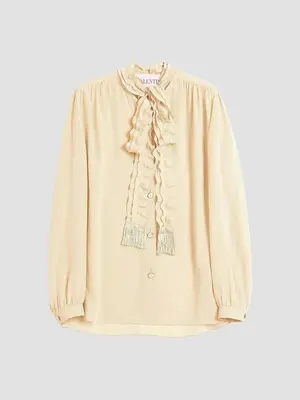 Valentino Garavani Crepe De Chine Shirt - Ivory