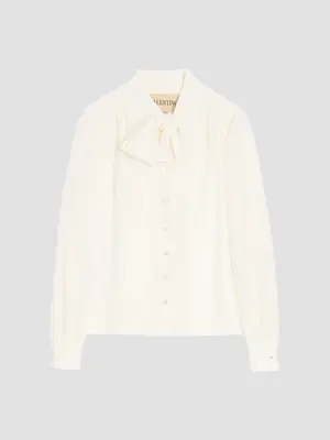 Valentino Garavani Crepe De Chine Shirt - Ivory
